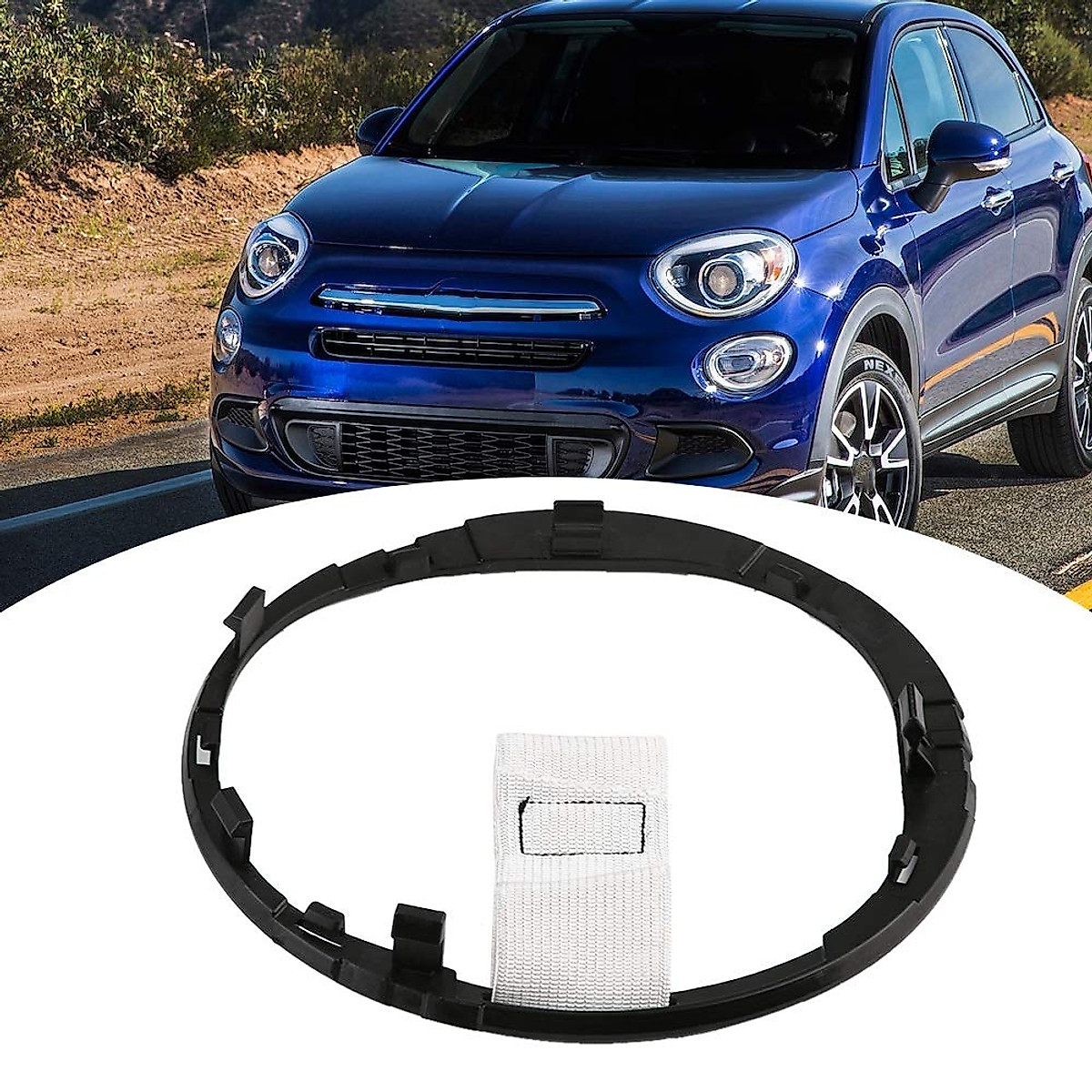 Dweekiy Gaiter Boot Ring,71775051 Car Gear Shift Lever Gearstick Gaiter Boot Ring for 500 500c