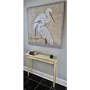 36" Narrow Console Sofa Table - Unfinished with Tapered Legs