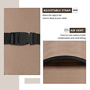 ULTCOVER Waterproof Prep Table Cover for 52 Inch Keter Unity XL Portable Table, Outdoor Storage Cabinet Prep Station Cover 54L x 22W x 35H inch