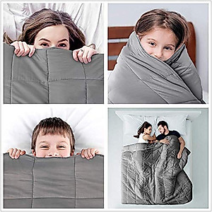 AsFrost Weighted Blanket 2.0 for Adult and Kids, 100% Breathable Cotton with Premium Glass Beads