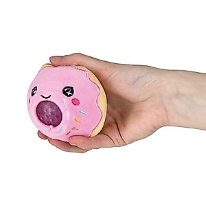 Four (4) Squeezy Animal Bead Plush Squeezable Fidget Toy (Sweet Treats)
