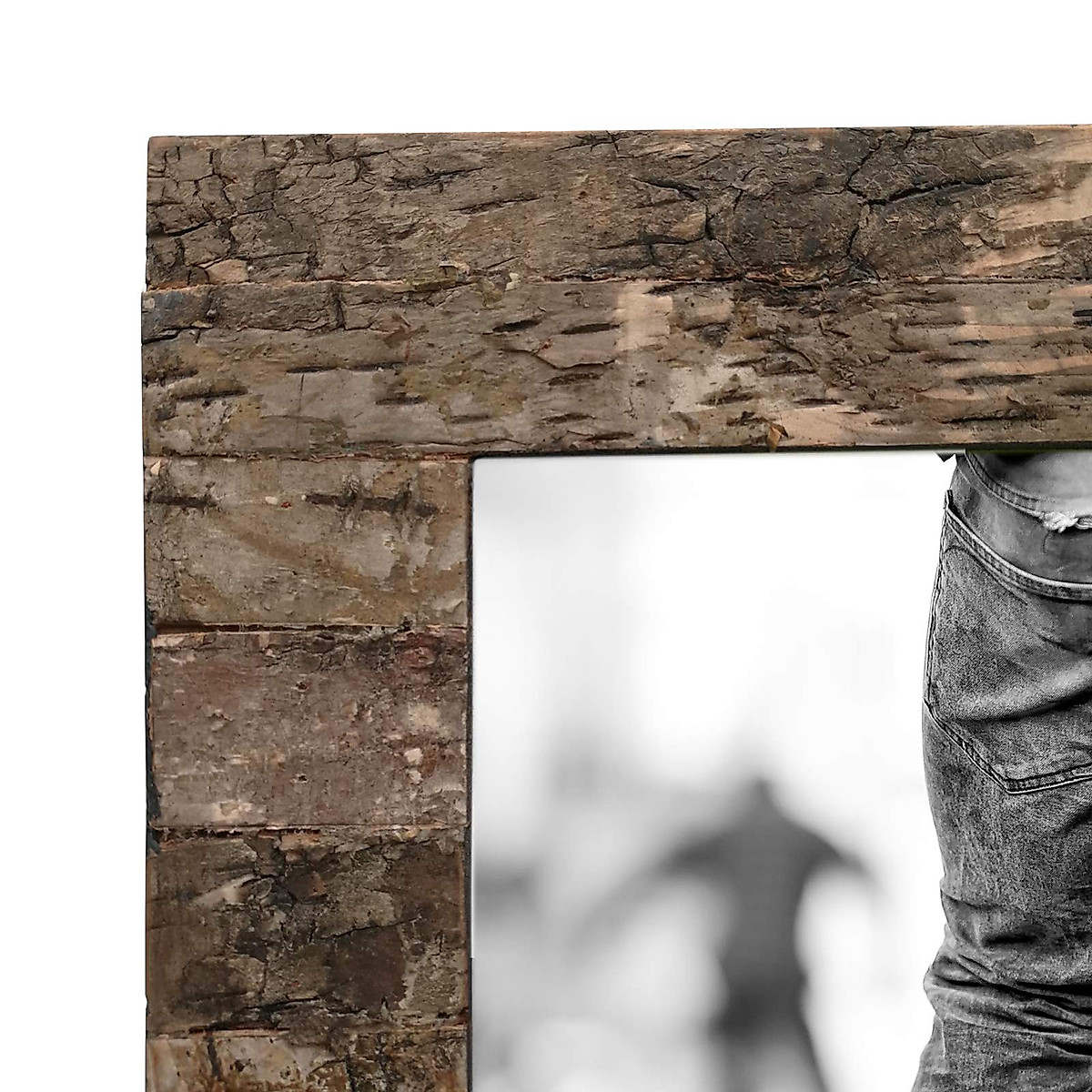 Eosglac Rustic 11x14 Wooden Picture Frames, Handmade with Real Birch Bark, Wood Photo Frame Natural