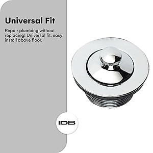 Dorence | Bathtub Drain Kit | Delta Bathtub Drain | All Brass Lift and Turn Easy Installation | Tub Drain Assembly Conversion Kit | Trim Waste and Single Hole Overflow Face Plate (Chrome)