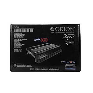 Orion XTR2500.1DZ Monoblock Class D High Performance Amplifier with Remote Subwoofer Level Control, 2500W RMS