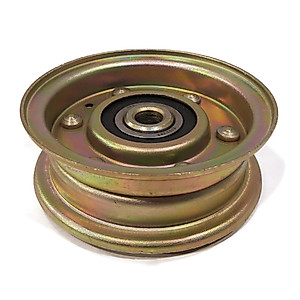Flat Idler Pulley Compatible with 9753 EXMARK 1-323285 (3/8-inches X 2-3/4-inches)