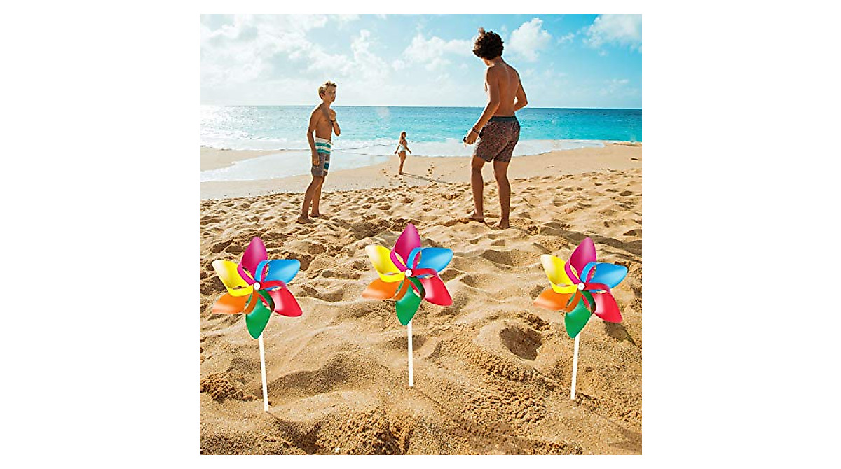 Colorful DIY Rainbow Pinwheels for Garden Fun