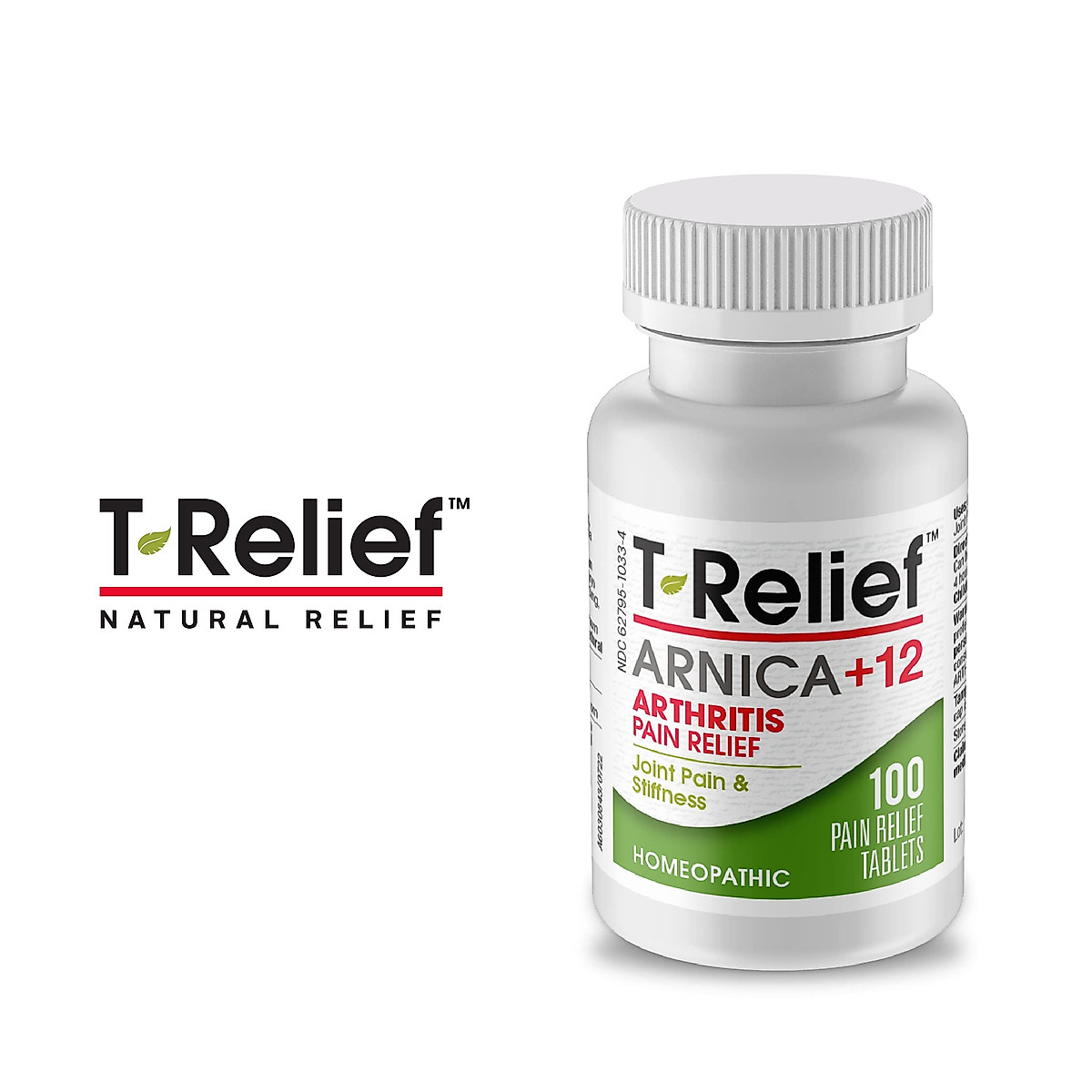T-Relief Arthritis Arnica +12 Pain Relieving Natural Medicines Help Reduce Soreness Stiffness Aches & Pains in Joints Naturally - 100 Tablets (2 Pack)