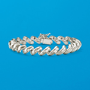 Ross-Simons Italian Sterling Silver San Marco Bracelet. 8 inches