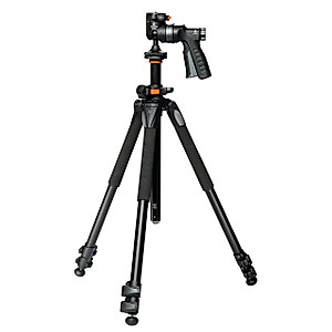 Vanguard Alta Pro 263AGH Aluminum Tripod with GH-100 Grip Head for Sony, Nikon, Canon DSLR Cameras,Black
