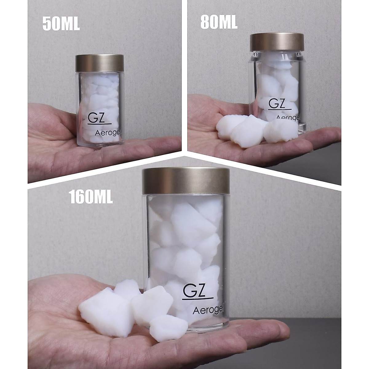 80ml Aerogel Blocks Airgel Granules Aerogel Particle (Frozen Smoke Blue Smoke) The lightest Solid in The World NASA Insulation Material 20-50mm