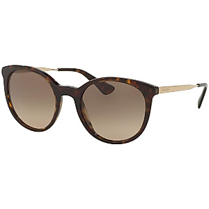 Prada PR 17SS Women's Sunglasses Havana/Brown Gradient 53