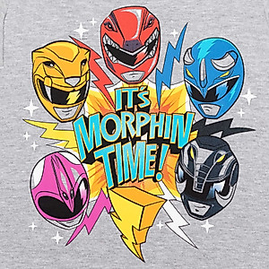 Power Rangers Toddler Boys 3 Pack Graphic T-Shirts Blue/Gray/Red 4T