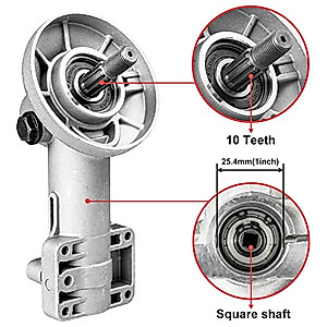 Toolcool Trimmer Gear Head Gearbox Head Replacement for Stihl FS91R FS120 FS200 FS220 FS250 FS400 FS450 String Trimmer Weed Eater Brush Cutter Part No. 41806400114