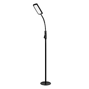 Tenergy LED Floor Lamp Desk Lamp, 2-in-1 Dimmable Task Lamp, 60-Min Timer, Flexible Gooseneck, Touch Control Floor Lamp for Reading/Crafting, 2000 Lumens