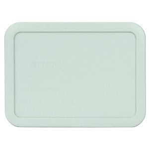 Pyrex 7210-PC 3 Cup (1) Blue (1) Muddy Aqua (1) Charcoal Grey Rectangle Plastic Lids