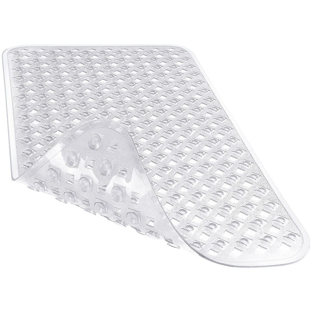 Yimobra Original Bath Tub and Shower Mat 27.5 X 15.5 Inches, Non-Slip with Drain Holes, Suction Cups, Machine Washable, Phthalate Free, No Latex, No BPA, Clear