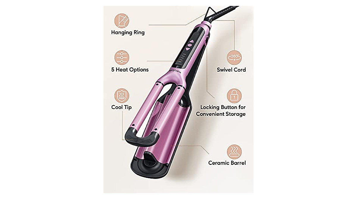 Wavytalk Beach Waves Curling Iron - Create Perfect Waves