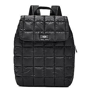 UGG womens Adaya Puff Backpack, Black, One Size US