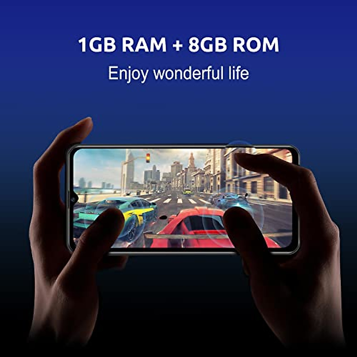 Xgody X60 Pro Unlocked Smartphones, 6.5 Inch Android 9.1 OS Cheap Cell Phones, 2022 4G Dual 5MP Camera and Dual SIM Phones, 3000mAh Massive Battery, Face Recognition (Blue)