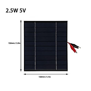 Mini Small Solar Panel Module, Stable 150x130mm High Conversion Rate Mini Solar Panel Lightweight for Planting