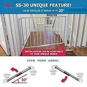 Cardinal Pet Gates Stairway Special Pet Gate, Black, SS-30