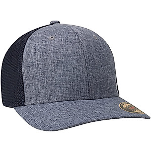 Hurley Men's Caps - Mini Icon Mesh Panel Baseball Cap - Fitted Hats for Men, Size Large-X-Large, Obsidian