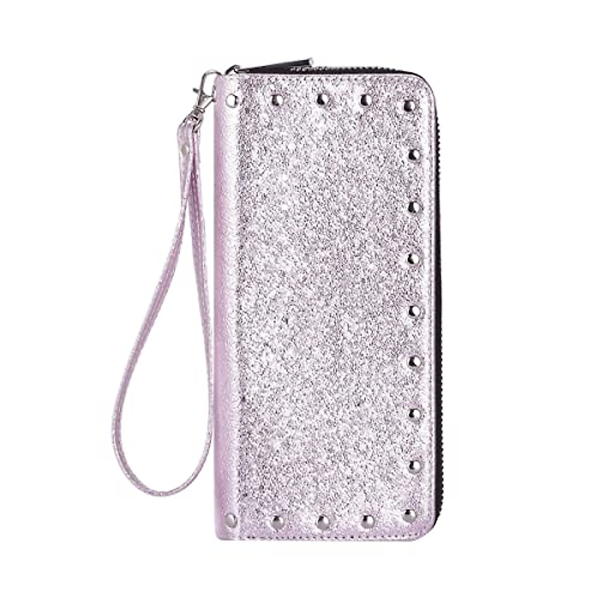 RFID Blocking Leather Wallet for Women,Excellent Women's Pu Leather Phone Credit Card Holder with Removable Wristlet