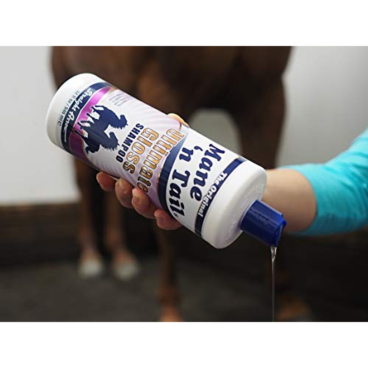 Mane 'n Tail Ultimate Gloss Shampoo and Conditioner 32 Ounce Each with 4 OunceDetangler Spray, Spray 'n White, Spray'n Braid