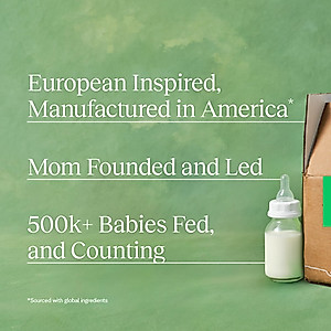 Bobbie Organic Infant Formula, Milk Based Powder with Iron, DHA and Vitamin D, Modeled After Breast Milk, Organic Baby Formula for Newborn to 12 Months Old Infant, 14.1 oz, 1 Pack