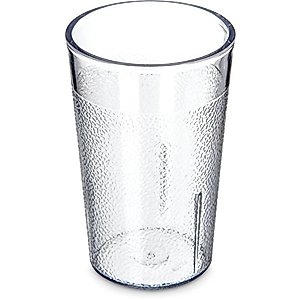 CFS 55018107 Stackable ShatterResistant Plastic Tumbler, 5 oz., Clear (Pack of 6)