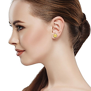 300 Pieces Stud Earring Kit Include 100pcs 12 mm Stainless Steel Blank Stud Bezel Settings 100 Rubber Backs 100 Earring Backs (Silver with Silver and Clear)