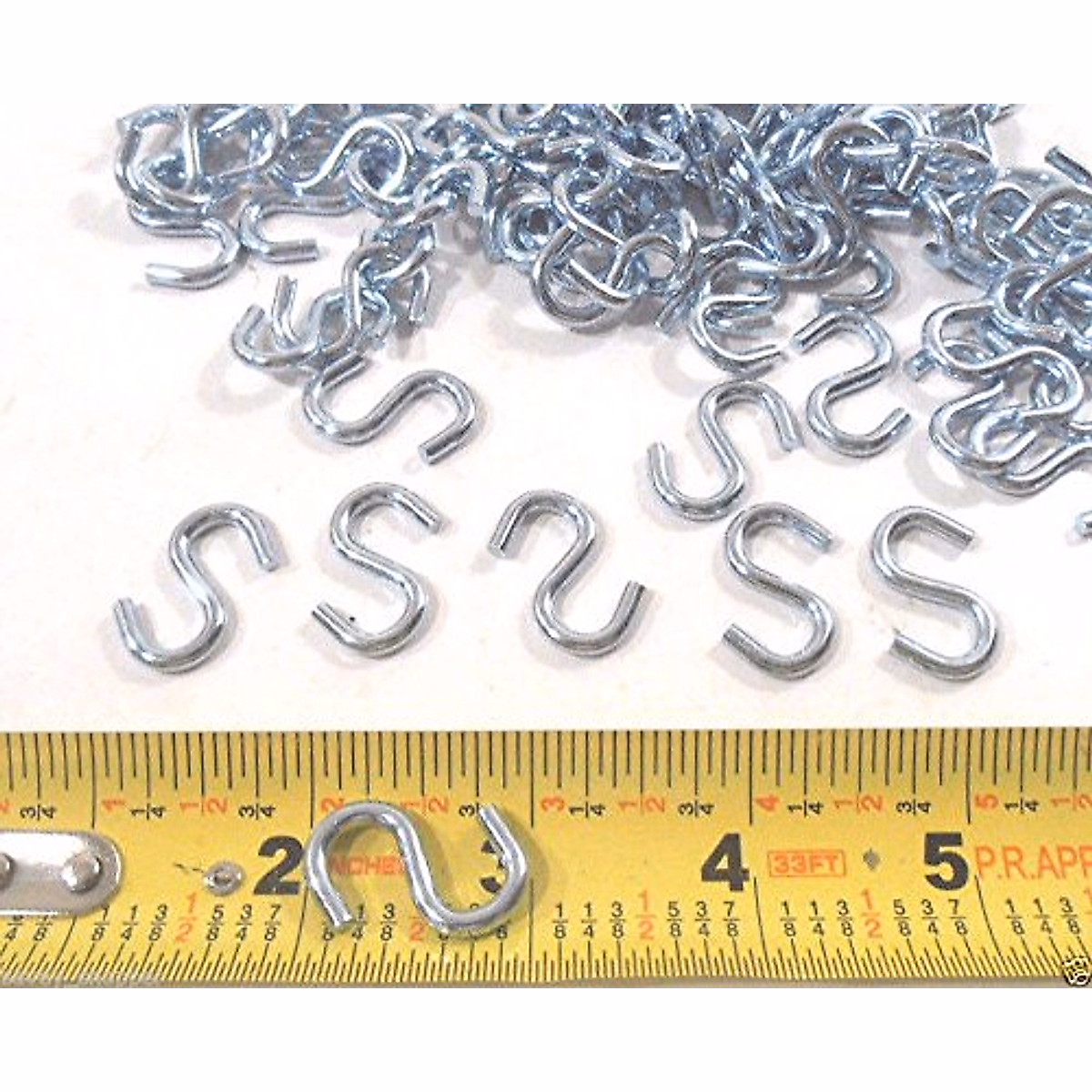 KCHEX 1" INCH S Hook LOT of 100 Steel S Hooks S-Hooks