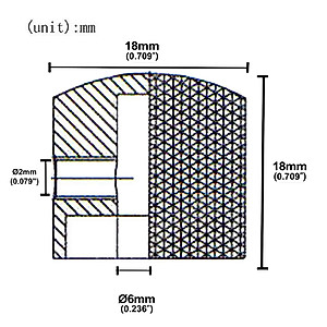 harpfeas 4 Pcs Metal Volume Tone Dome Tone Guitar Speed Control Knobs with Allen Keys Screws Set for Fender Strat Telecaster Gibson Les Paul Electric Guitar or Bass (Black)