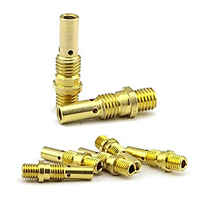 WeldingCity 5-pcs Gas Diffusers 35-50 for Lincoln Magnum and Tweco Mini/#1 100-180 Amp MIG Welding Guns