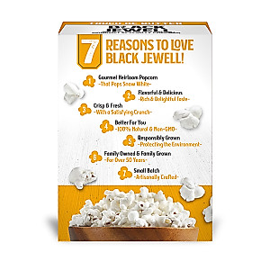 Black Jewell Gourmet Microwave Popcorn, Touch of Butter, 10.5 Ounces (Pack of 3)