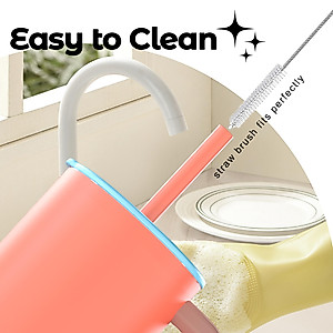 winiwo 40 oz Tumbler with Handle and Straw for Her, Flexible Straw, Insulated Tumbler Cups with Silicone Bottom, Keeps Beverages Cold Up to 24 Hours, Gym/Work/Travel/School/Gift（Christmas Red）