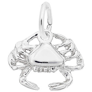 Rembrandt Charms Crab Charm, Sterling Silver