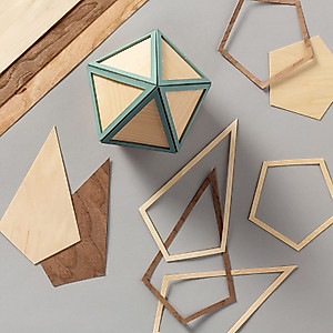 Cricut Natural Wood Veneers Bundle, Cherry and Walnut, 12x12 for Crafts Mini Doll House Building Models School Art Ornament Projects Engraving Painting Explore Maker 3 Machine