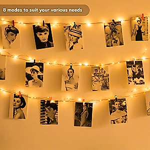 koopower 2X 50 LED Orange Battery Operated Fairy Lights with Remote Control 16ft Christmas Lights for Tree, Thanksgiving, Garden, Wedding, Bedroom Outdoor Decoration