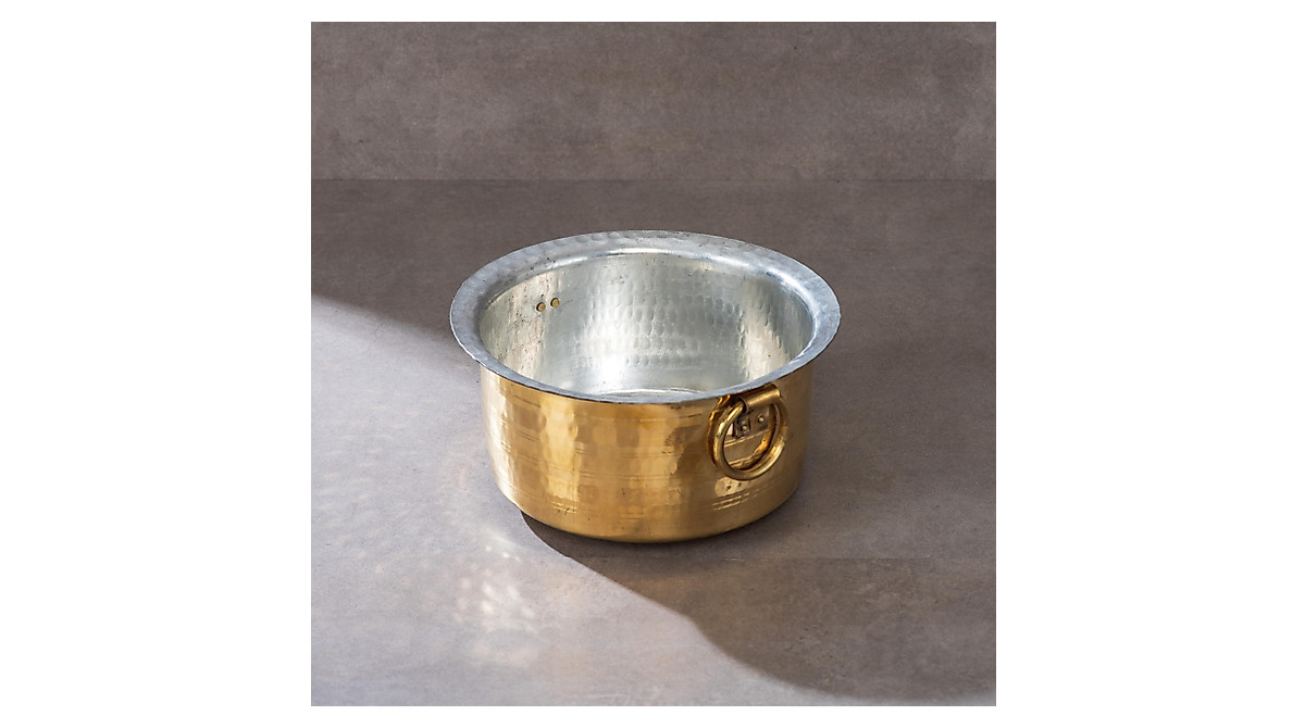 P-TAL Brass Stock Pot - Nonstick & Eco-Friendly Cooking