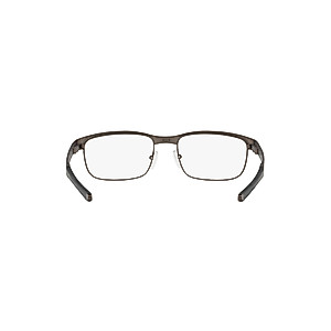 Oakley Men's Ox5132 Surface Plate Square Prescription Eyeglass Frames, Pewter/Demo Lens, 54 mm
