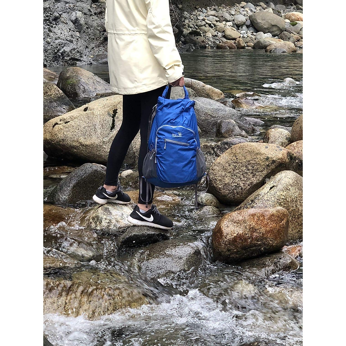 Outlander 100% Waterproof Hiking Backpack Lightweight Packable Travel Daypack(Grey) 25L