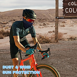 COOLZU 6 Pack Neck Gaiter Face Mask: Scarf Gator Breathable Balaclava Cooling Cover Masks for Men Women (Multicolor-1)