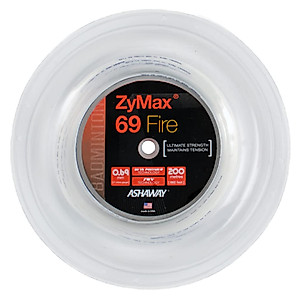 Ashaway ZyMax 69 Fire Badminton String Reel-Ivory White