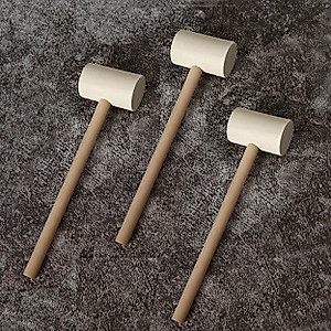 18 Pcs Mini Wooden Hammer Creative Pounding Educational Mallet for Boys and Girls