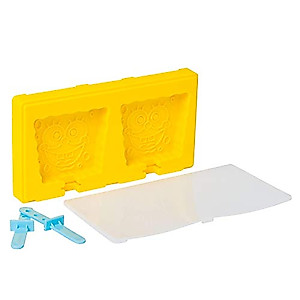 Silver Buffalo Nickelodeon's Spongebob Squarepants 2pc Popsicle Maker Set, Regular, yellow