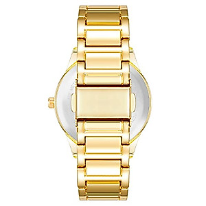 Amazon Essentials Unisex Bracelet Watch, Gold/Green