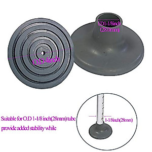 Replacement Feet for Assembly Toilet Safety Feet, Shower Stools and Transfer Bench for Elderly Disable with Upgrade Large Anti-Slip Mat (1-1/8)