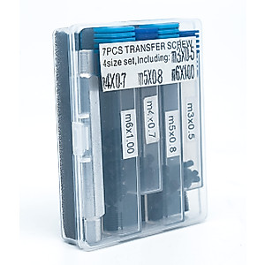 Transfer Screw Set (25PCS M3 x .5, M4 x .7, M5 x .8, M6 x 1 Set)