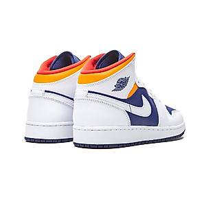 Nike Men's Shoes Sneaker, White Laser Orange Deep Royal Blue Track Red, 7.5 US